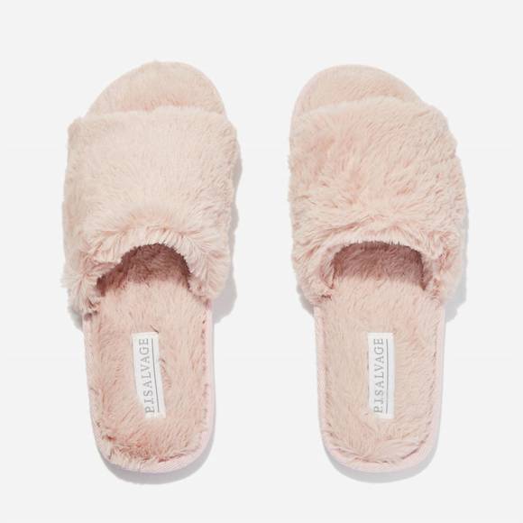 PJ Salvage | Shoes | New Pj Salvage Luxe Plush Slides In Blush | Poshmark